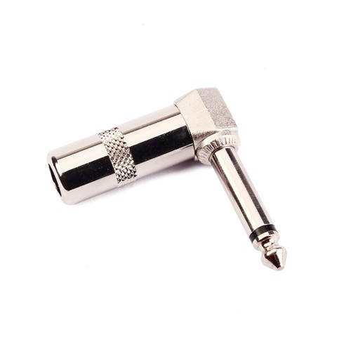 Male Mono Jack Guitar Cable Plug Electric Right Angle Right-Angle ...