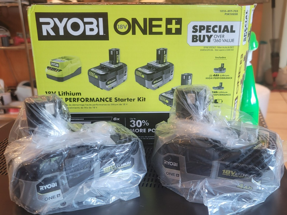 RYOBI (1) One Genuine Battery PBP004 4Ah Lithium-ion 18V ONE+ New OEM ...