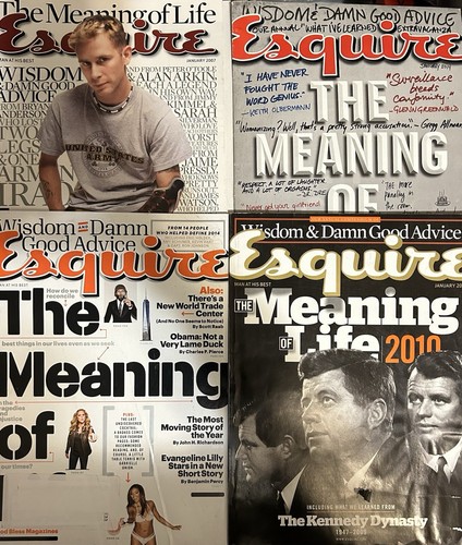 ESQUIRE Magazine Bundle - The Meaning of Life Issues | eBay