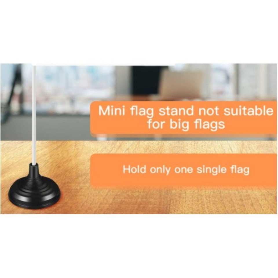 50 Pcs Weighted Flag Holder Mini Flag Base Elegant Stand Base Office ...