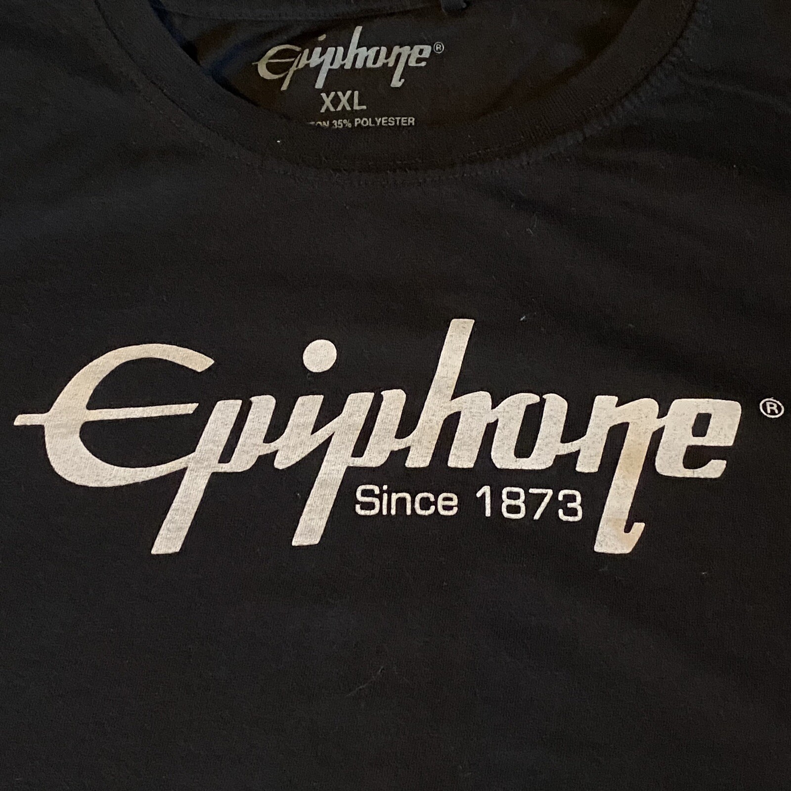 EPIPHONE Guitars Since 1873 Licensed Logo T-Shirt. 2XL Preowned NV | eBay