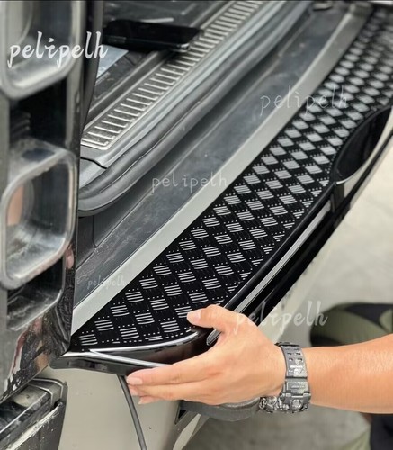 FOR Defender 90 110 130 2020-2024 Rear external Bumper black LED ...