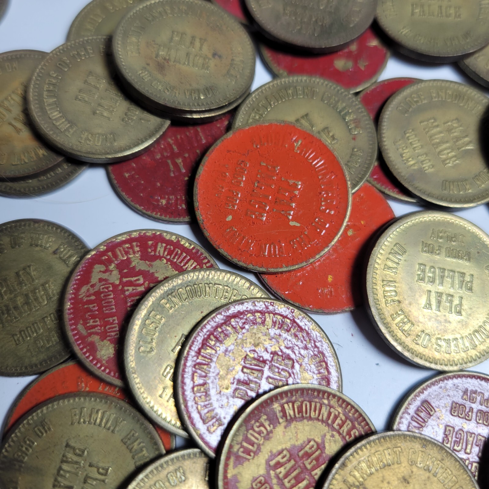 Family Entertainment Centers Play Palace No Cash Value Play Tokens Lot ...