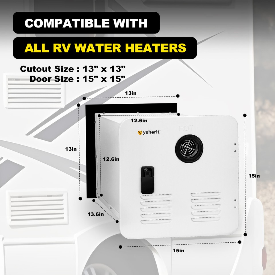 55000 BTU RV Tankless Water Heater Propane Gas 3.9GPM w/Controller ...
