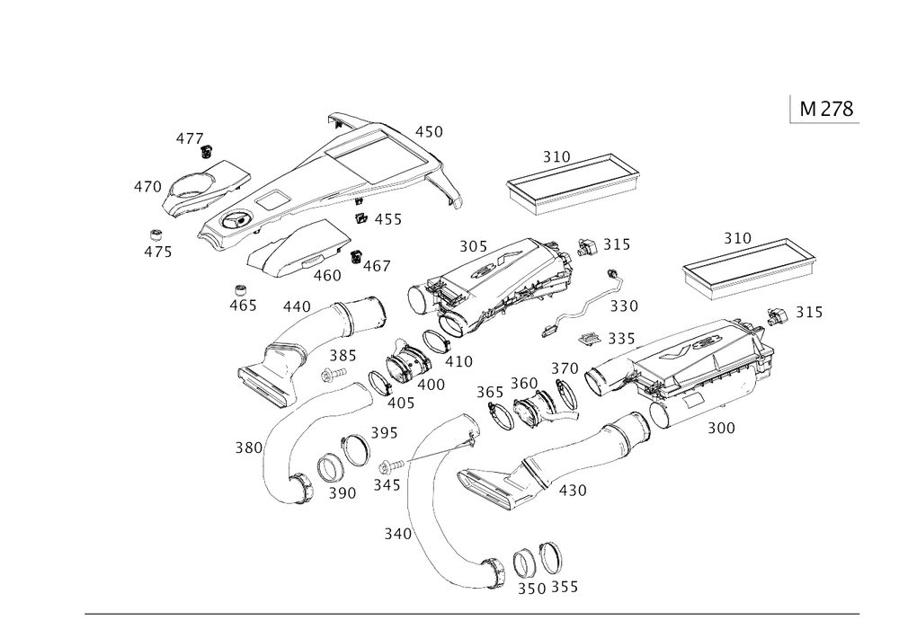 Mercedes-Benz Genuine TS VENT HOSE A2790103300 for sale online | eBay