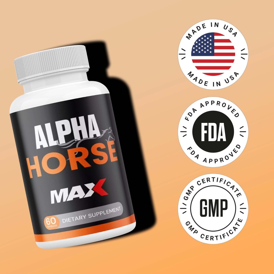 Alpha Horse MAX Pills for ED Men Alpha Horse Male for ed & Vitality (1 ...