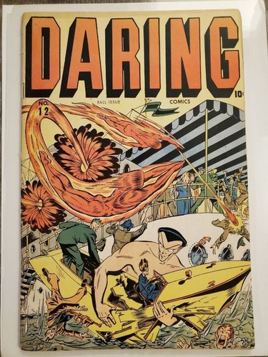 Daring Comics #12 (Timely, 1945). Human Torch Sub-Mariner Destroyer ...