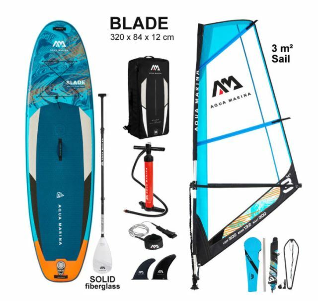 Inflatable 0.9mm PVC 10ft. SUP Sailboat Windsurfing Paddle Surf Board ...
