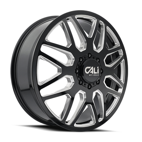 Cali Off-Road Invader Dually Wheel 9115D Chrome 22X8.25 8-210 115mm 154 ...