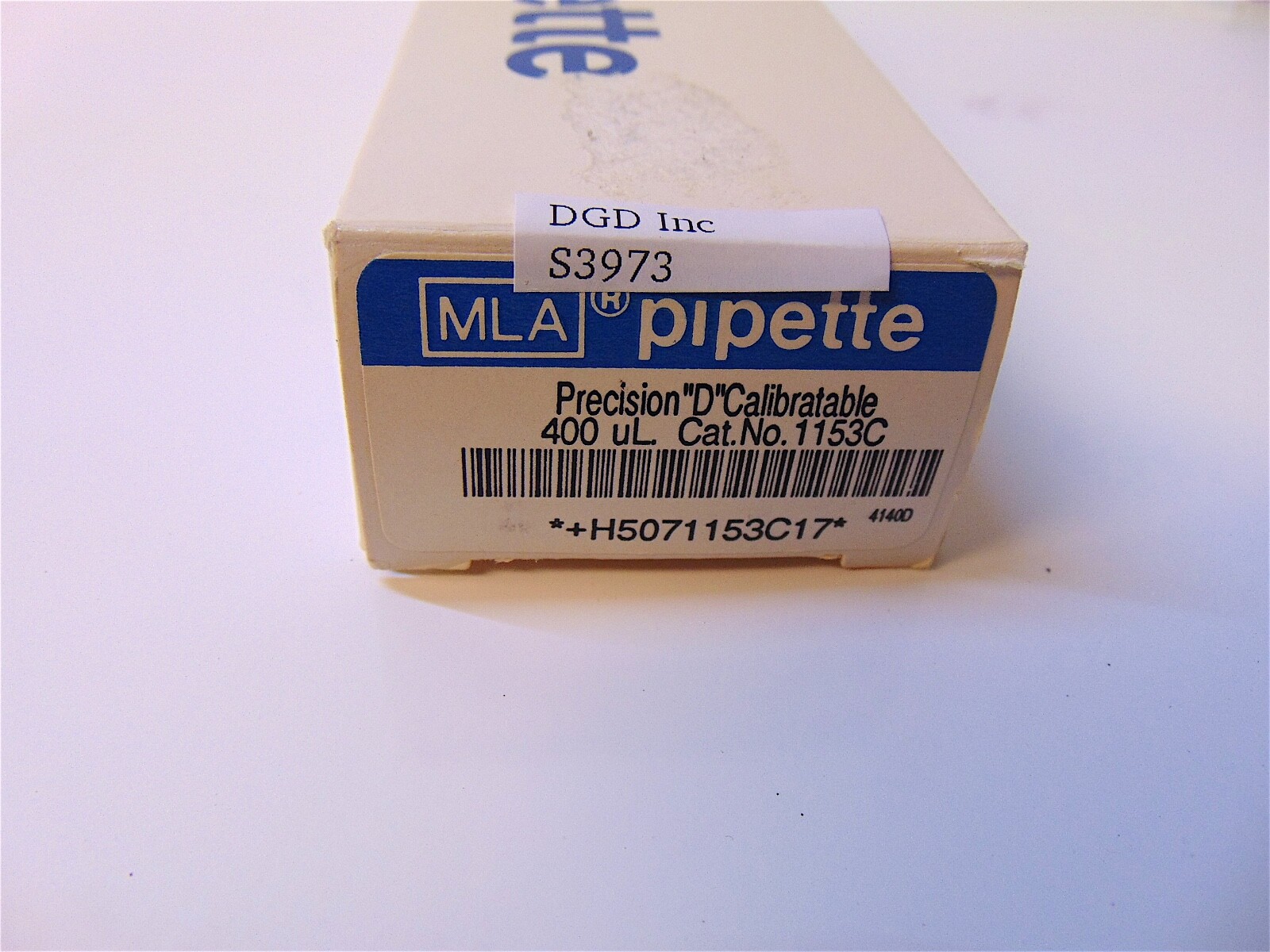 MLA Pipette Precision "D" Calibratable 400 uL Cat. No. 1153C S3973x | eBay