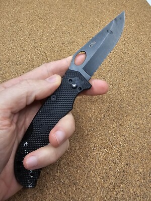 Black Pocket Knife Lockback Blade Grippy Handle Coast EX309 Pre-Owned ...