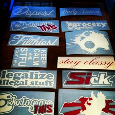 JDM Decal Set Filthiest BlackListed Sick Drift Decal Sticker Pack1 | eBay