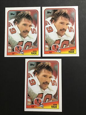 1988 Topps Football #393 John Rade - LOT Of 3 Cards - NM-MINT - 6707 | eBay