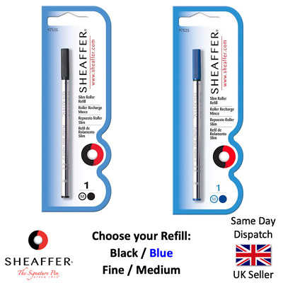 GENUINE SHEAFFER ROLLERBALL REFILL BIRO SMOOTH WRITING MEDIUM FINE ...