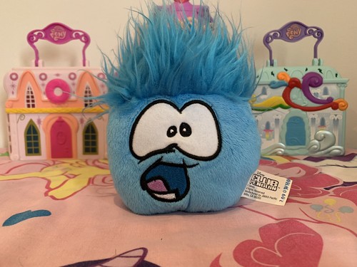 club penguin blue puffle Soft Toy Plush With Surprised/scared Face Rare ...