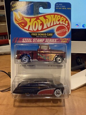 Mattel Hot Wheels Steel Stamp Series #1 & #3 (1994 Vintage) Die Cast | eBay