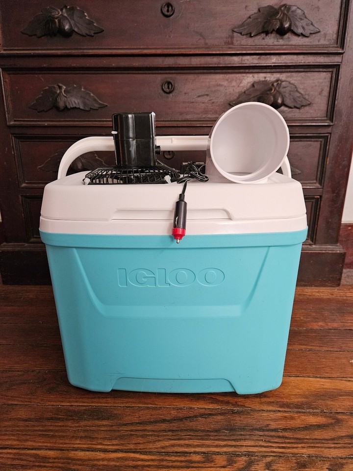 Onos 28qt Portable Air Conditioner Ice Swamp Cooler 12V Fan & 110V Wall ...