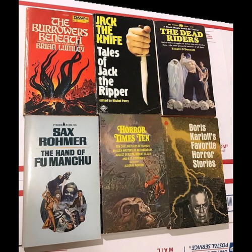 Lot 5 vintage c 1960s-70s HORROR Paperback Books - most 1st Printings ...