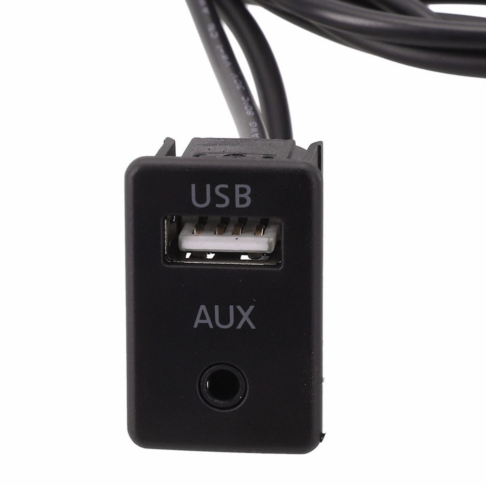 Car AUX USB Male Dash Mounting Adapter for Car and RV Audio Connection ...