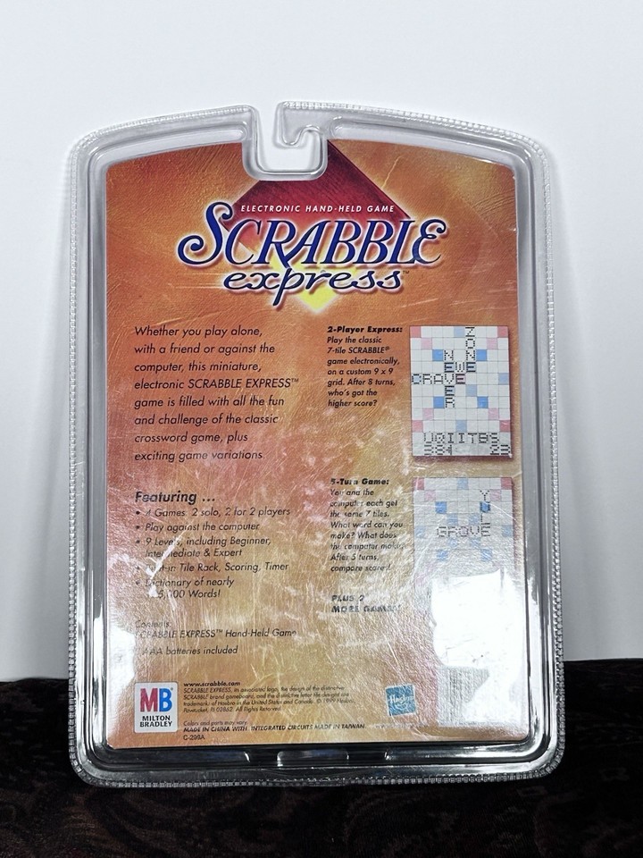1999 Hasbro SCRABBLE EXPRESS Electronic Hand Held Game NEW | eBay