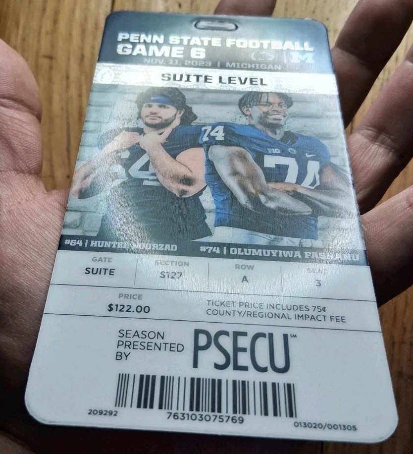 2023 Michigan Wolverines vs Penn State Football Ticket Stub Nice BET | eBay