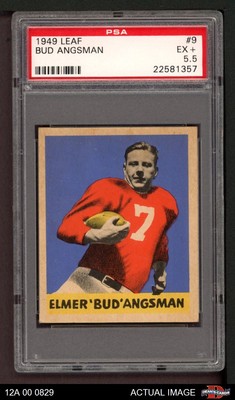 1949 Leaf #9 Elmer Bud Angsman PSA 5.5 - EX+ | eBay