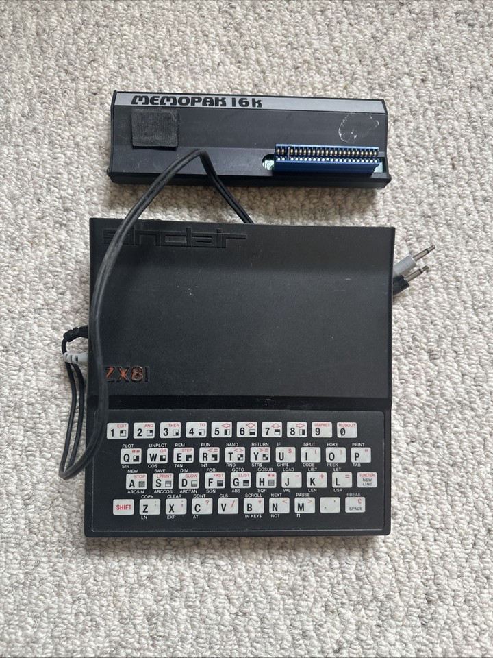 Sinclair ZX81 Computer With 16k Memopak | eBay UK
