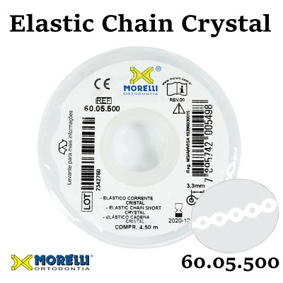 Morelli Dental Orthodontic Elastic Power Chain Crystal Clear Short | eBay
