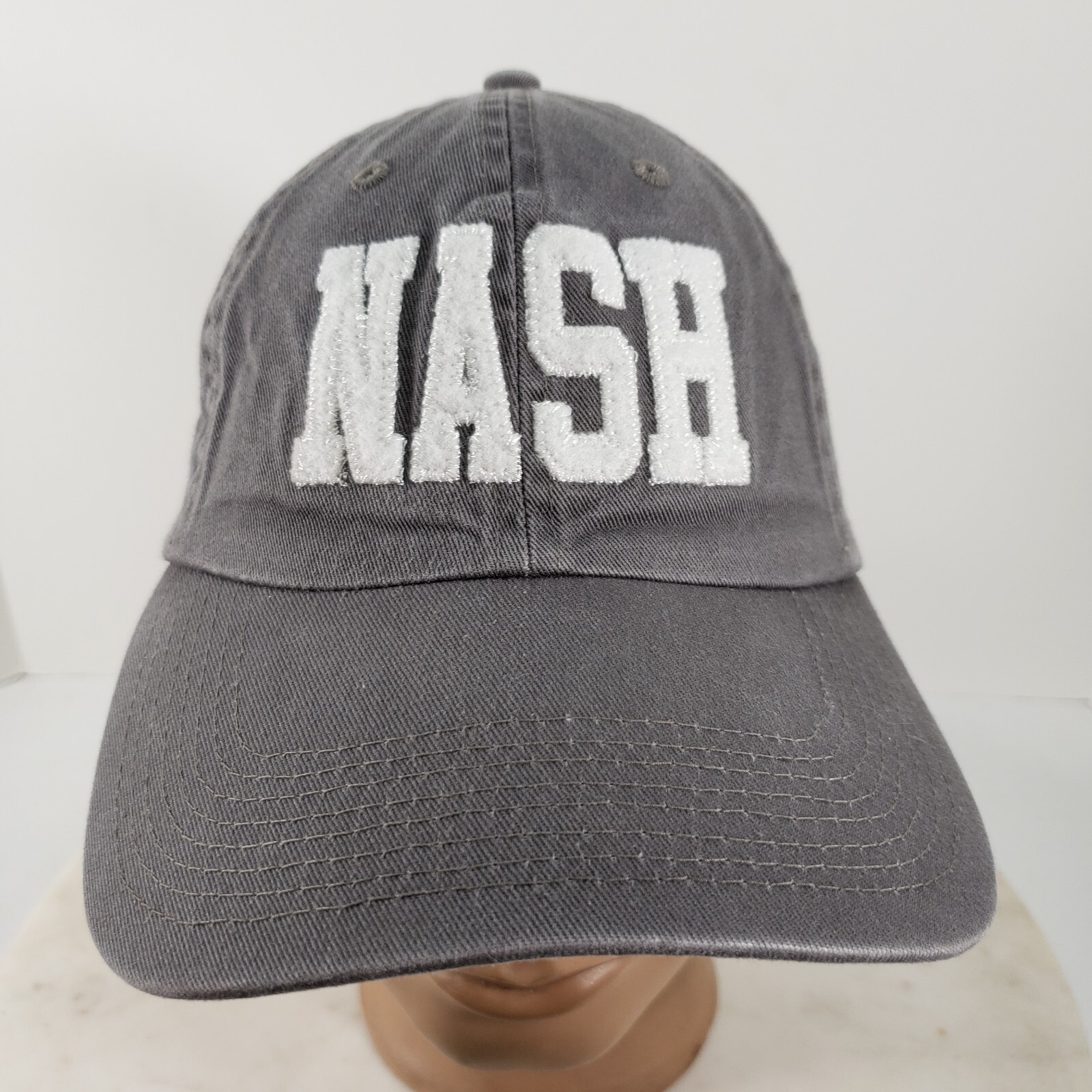 Nash Hat Nashville Tennessee Cap Gray Lettered Cotton Strap Back ...