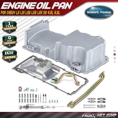 Front Wet Sump Retrofit Engine Oil Pan for Chevy LS LS1 LS2 LS3 LSX V8 ...