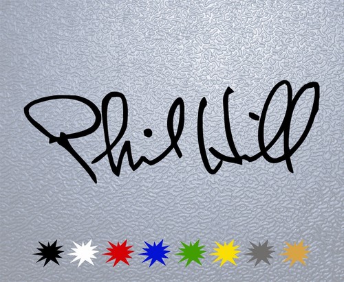 STICKER PEGATINA DECAL VINYL Phil Hill Signature | eBay