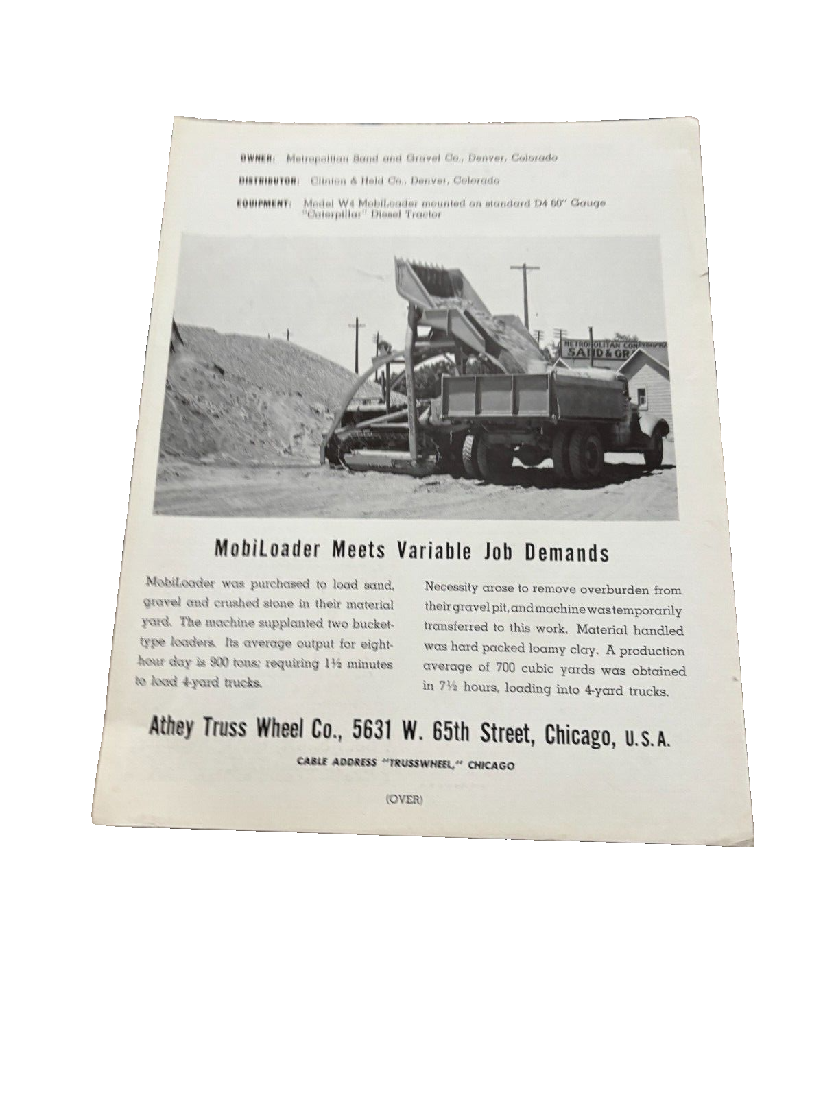 Athey Mechanizer Mobiloader Meets Veriabl Job Demands Brochure FCCA24 ...