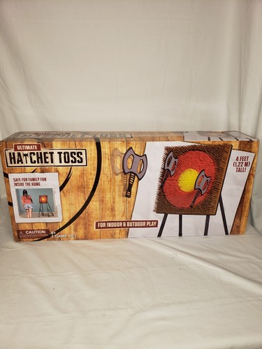 Ultimate Hatchet Toss, Axe Throwing Target Set, 3 Safety Throwing Axes ...