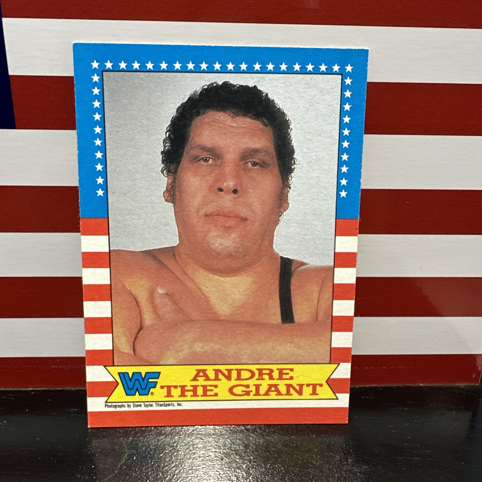 ANDRE THE GIANT Rookie 1987 Topps WWF #2 Authentic Wrestling card 🌟Nice ...