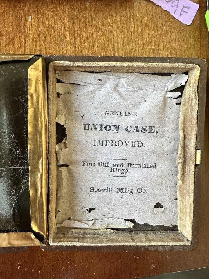Tintype Photo Of A Man In 1850s Union Case | eBay