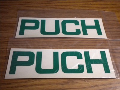 Pair of Vintage Puch Sticker Decal Motorcycle AHRMA 6.5" x 2" | eBay