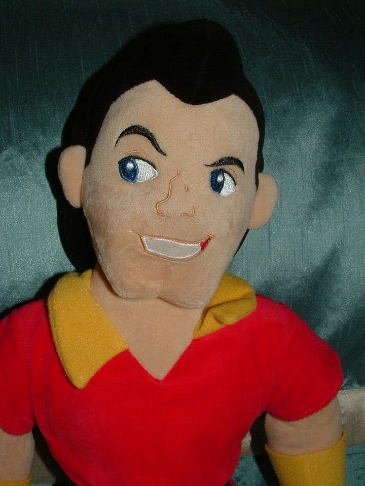 DISNEY STORE BEAUTY & THE BEAST PRINCE GASTON 20" PLUSH DOLL SOFT TOY ...