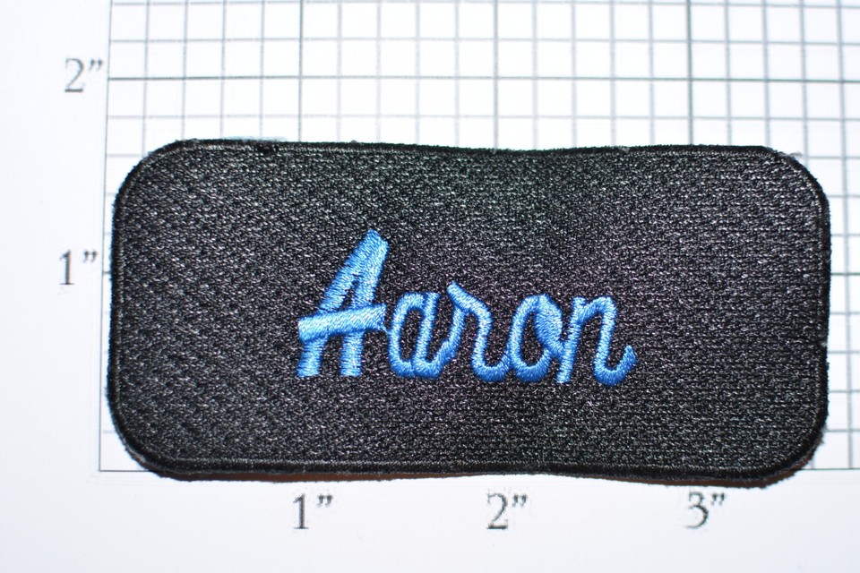 Name Tag Patch Embroidered Vintage Sew-on for Work Shirt Uniform ...
