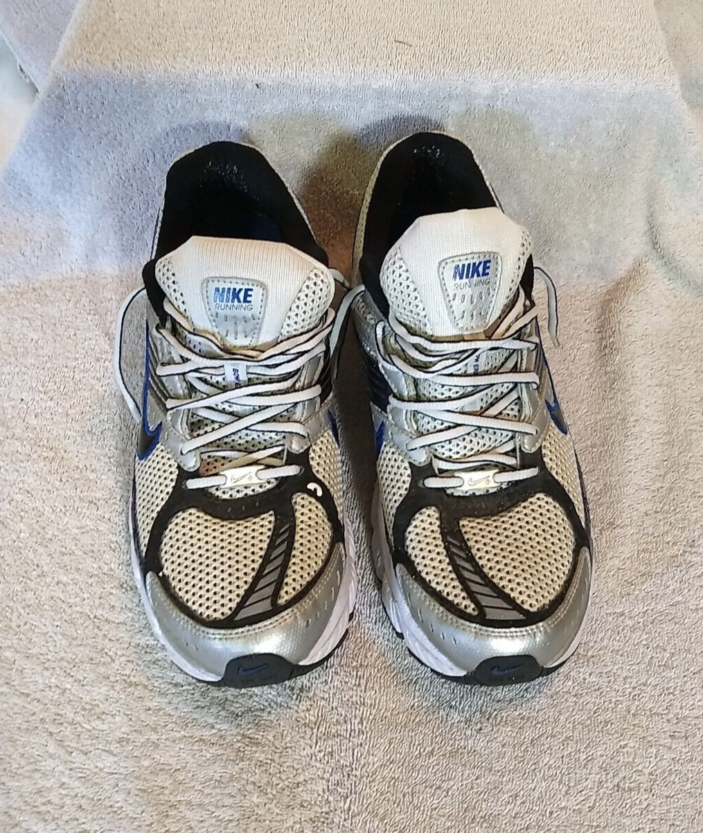 Nike Mens Preowned Structure 11 White/Blue Running Sh… - Gem