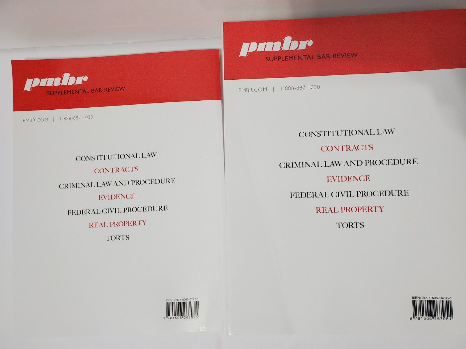 PMBR Supplemental Bar Review Multistate Workbook and 3 Day Review Book ...
