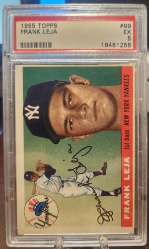 1955 Topps #99 Frank Leja New York Yankees PSA 5 EX | eBay