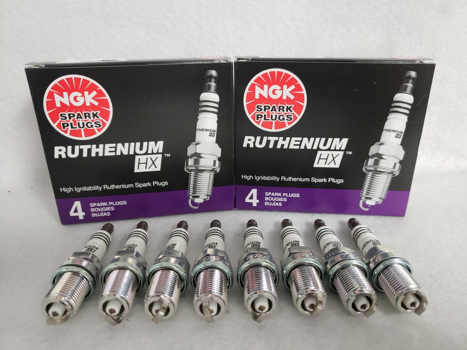 NGK RUTHENIUM HX Spark Plugs LTR6BHX 90495 Set of 8 | eBay