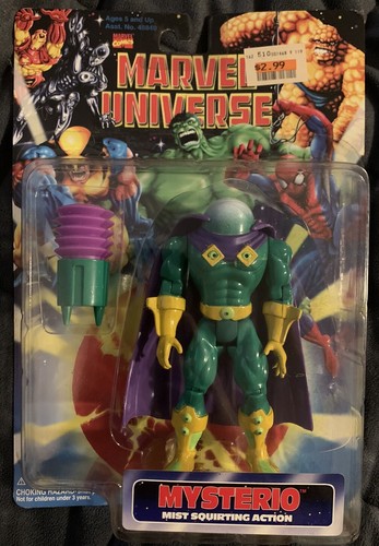 Marvel Universe Mysterio Figure Mist Squirting Action Toy Biz Toybiz ...