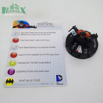 Heroclix Batman set Nightwing #008 Common figure w/card! | eBay