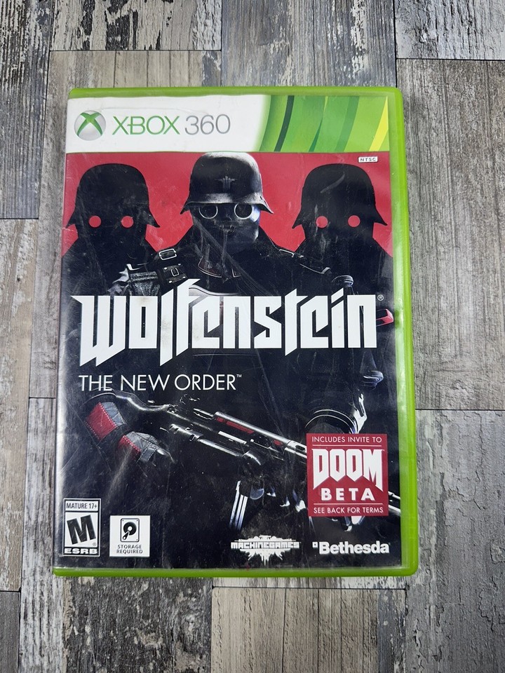 Xbox 360 Wolfenstein The New Order Complete 4 Disc Tested & Working ...