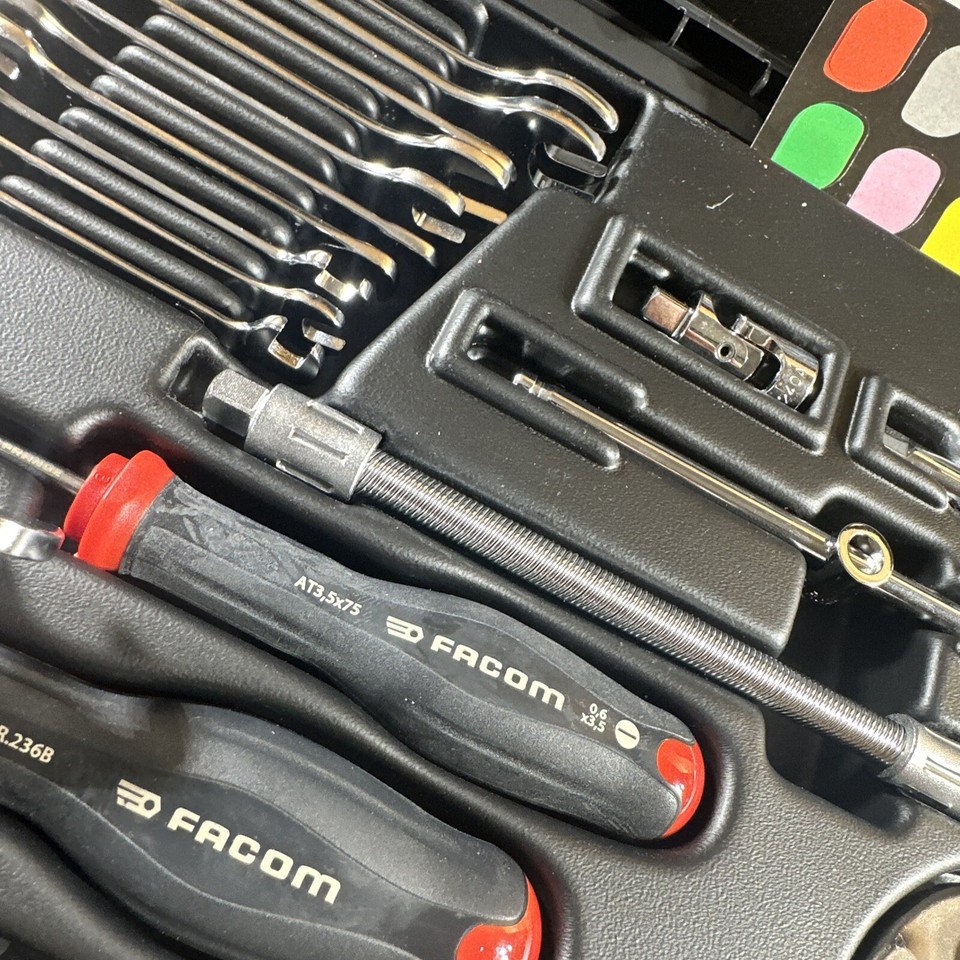 FACOM R.440AEP - 32pc. 1/4" Metric 6 Point Socket & Wrench Tool Set NEW ...