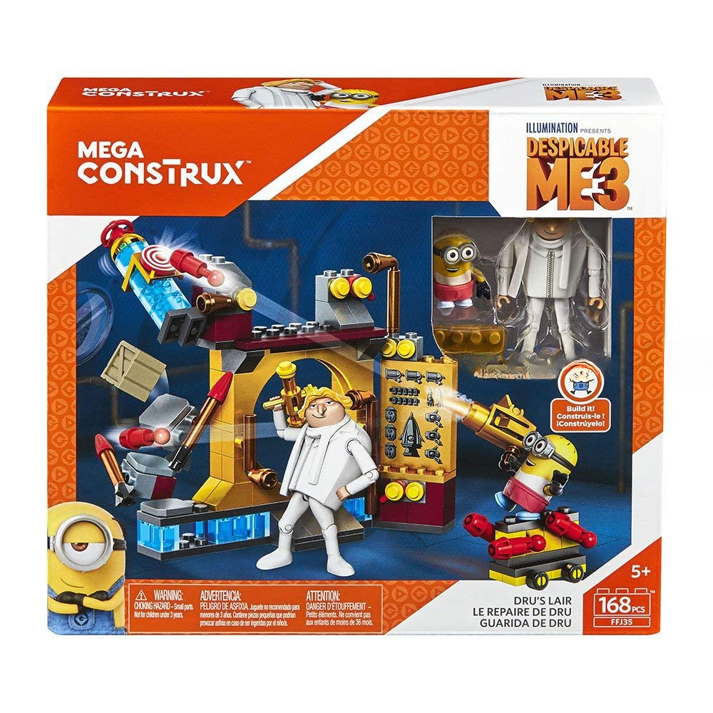 MEGA BLOKS Despicable Me Minions FFJ35 Dru's Lair Building Blocks Model ...