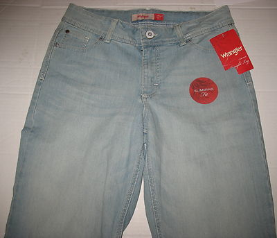 WRANGLER - NWT - SIZE 10 - COTTON STRETCH DENIM CAPRI CROPPED STRAIGHT ...