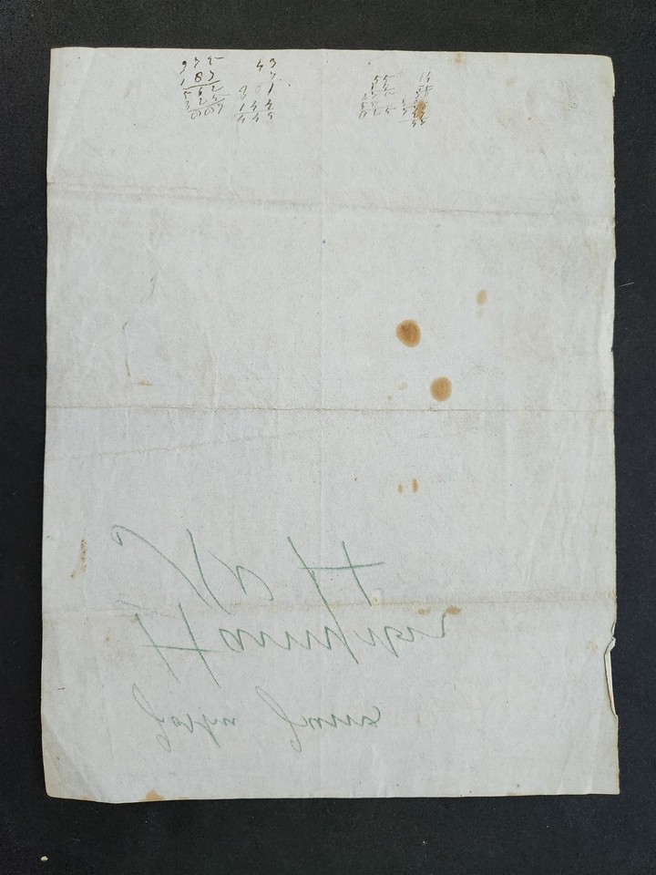 1805 antique BIRTH RECORDS hampton nh manuscript BLAKE JAMES SANBORN ...