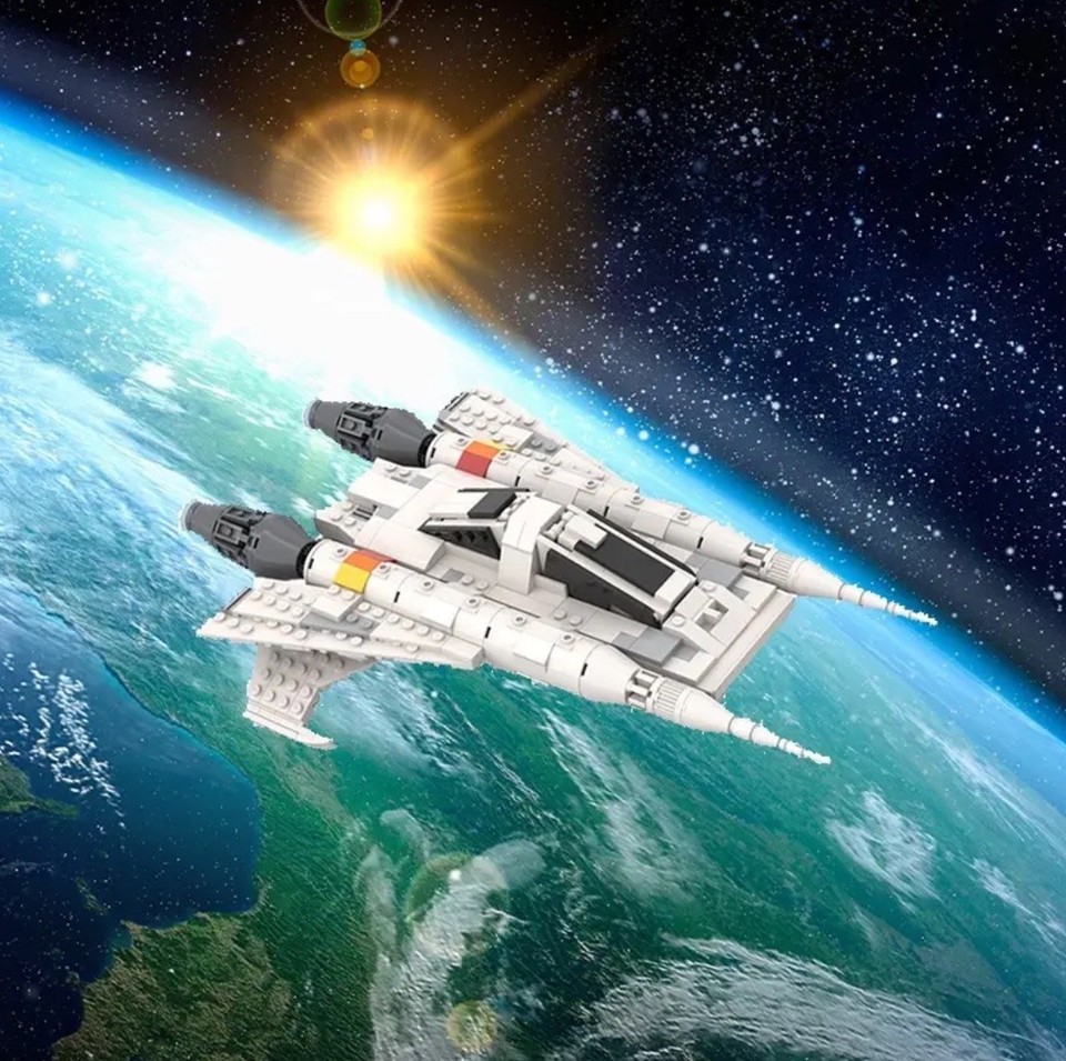 Buck Rogers Thunderfighter StarFighter 553pcs MOC Building Blocks Set ...